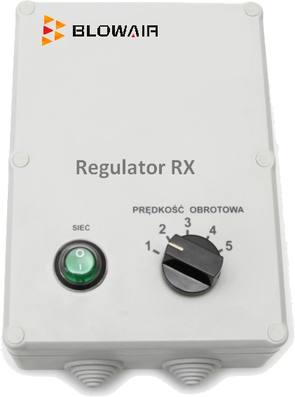Blowair Transformatorowy 5-stopniowy regulator prędkości obrotowej RX 1 ...