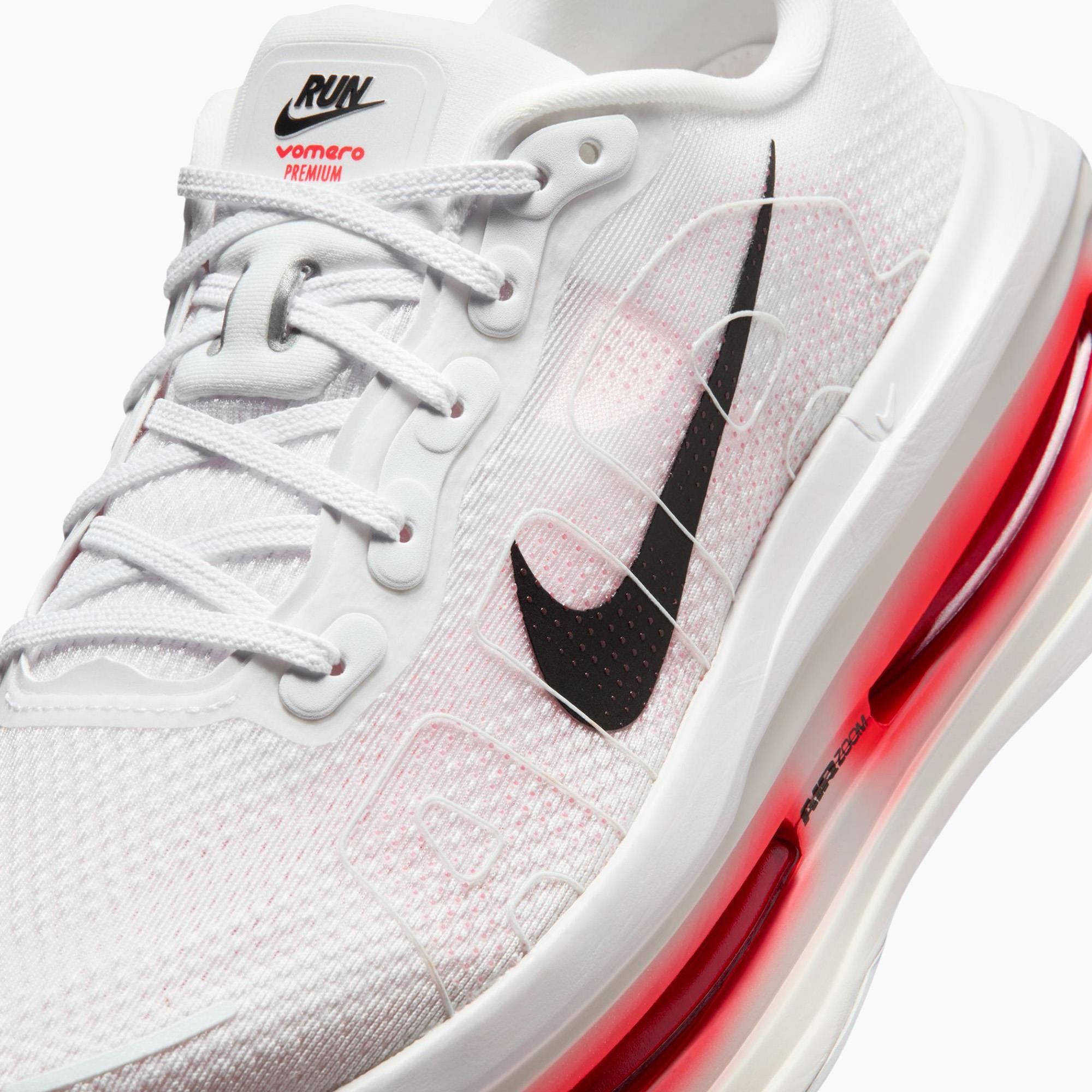Buty do biegania męskie Nike Vomero Premium white/bright crimson/photon ...
