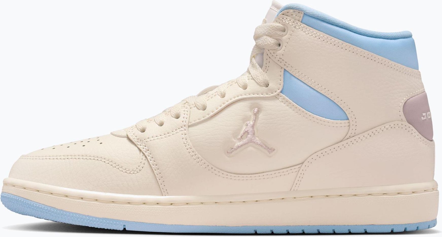 Buty damskie Nike Jordan Court Connect Mid pale ivory/psychic blue ...