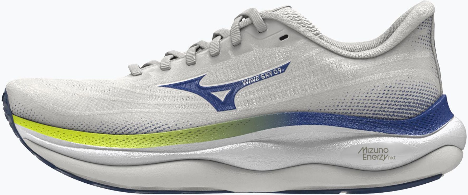 Buty do biegania męskie Mizuno Wave Sky 9 snow white/surf the web ...
