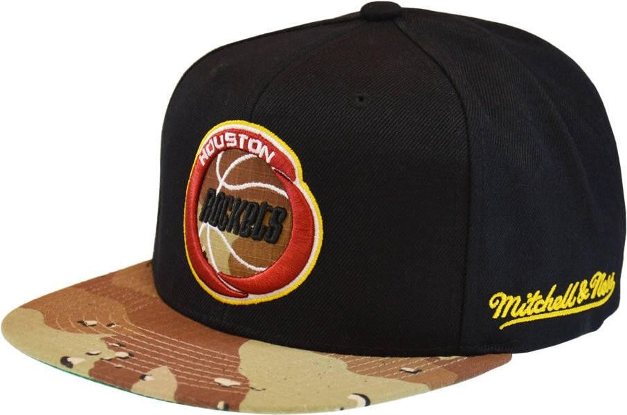 Czapka z daszkiem Mitchell & Ness NBA HWC Houston Rockets Choco ...