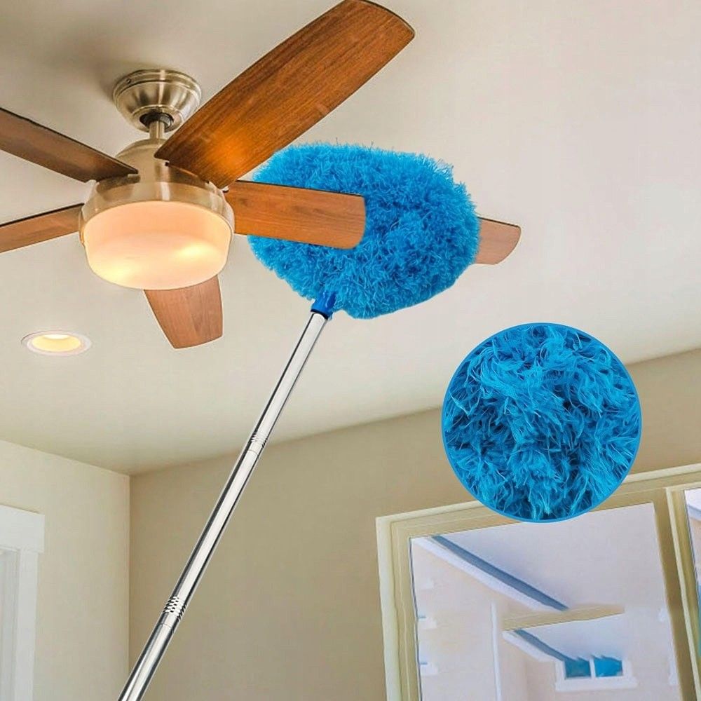 Bedee Mop teleskopowy mikrofibrowy 140 cm do lamp i wysokich ...