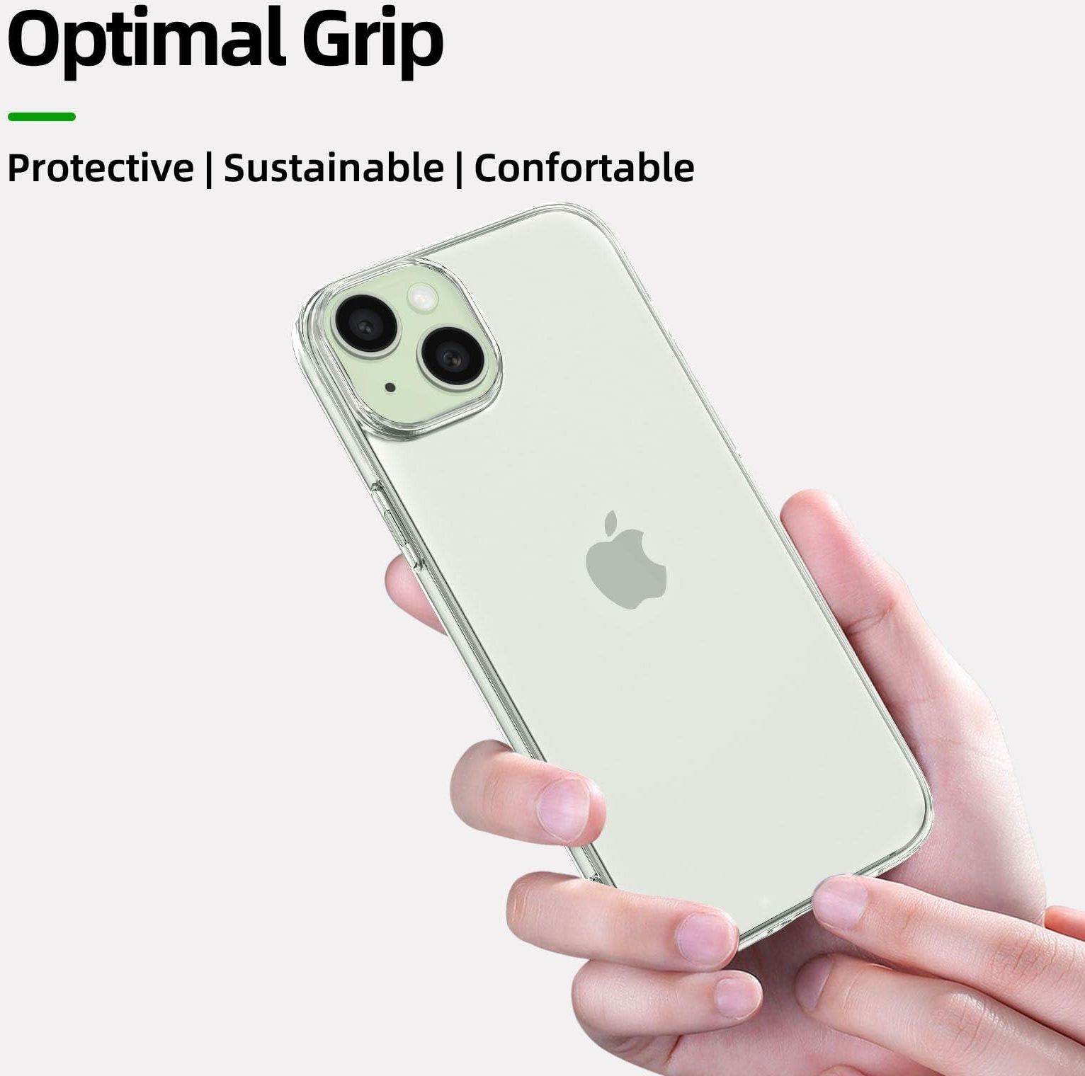 Myls Etui Silikonowe Przezroczyste Do Iphone 15 2X Szkło Hartowane 9H ...