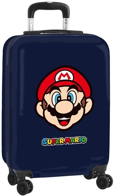 Cabin suitcase super mario super mario red navy blue 20 20 l 34,5 x 55 ...