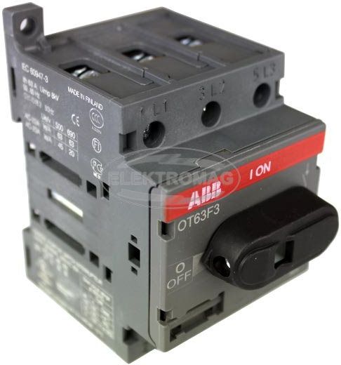 Bezpiecznik Abb Rozłącznik Ot 63A F3 Bez Wałka I Rączki ...