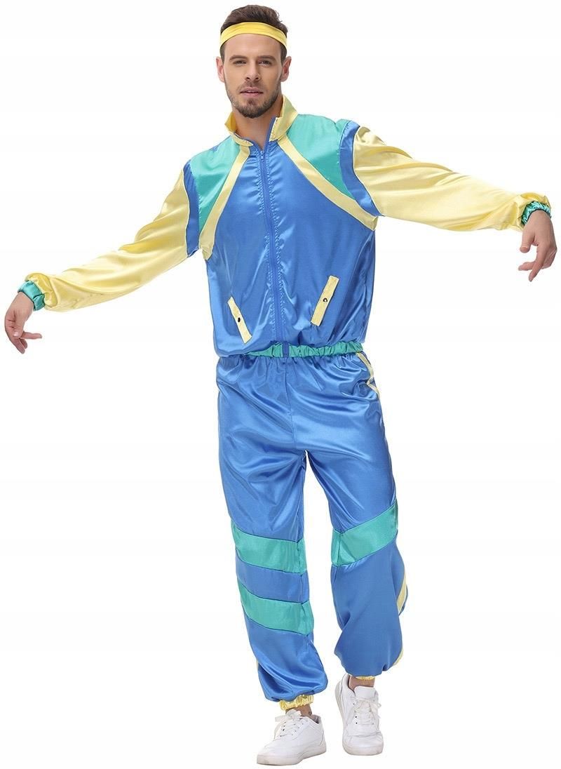 Strój Lata 70 80 90 Dres Retro Disco Dresiarz Przebranie Dance Cnr ...