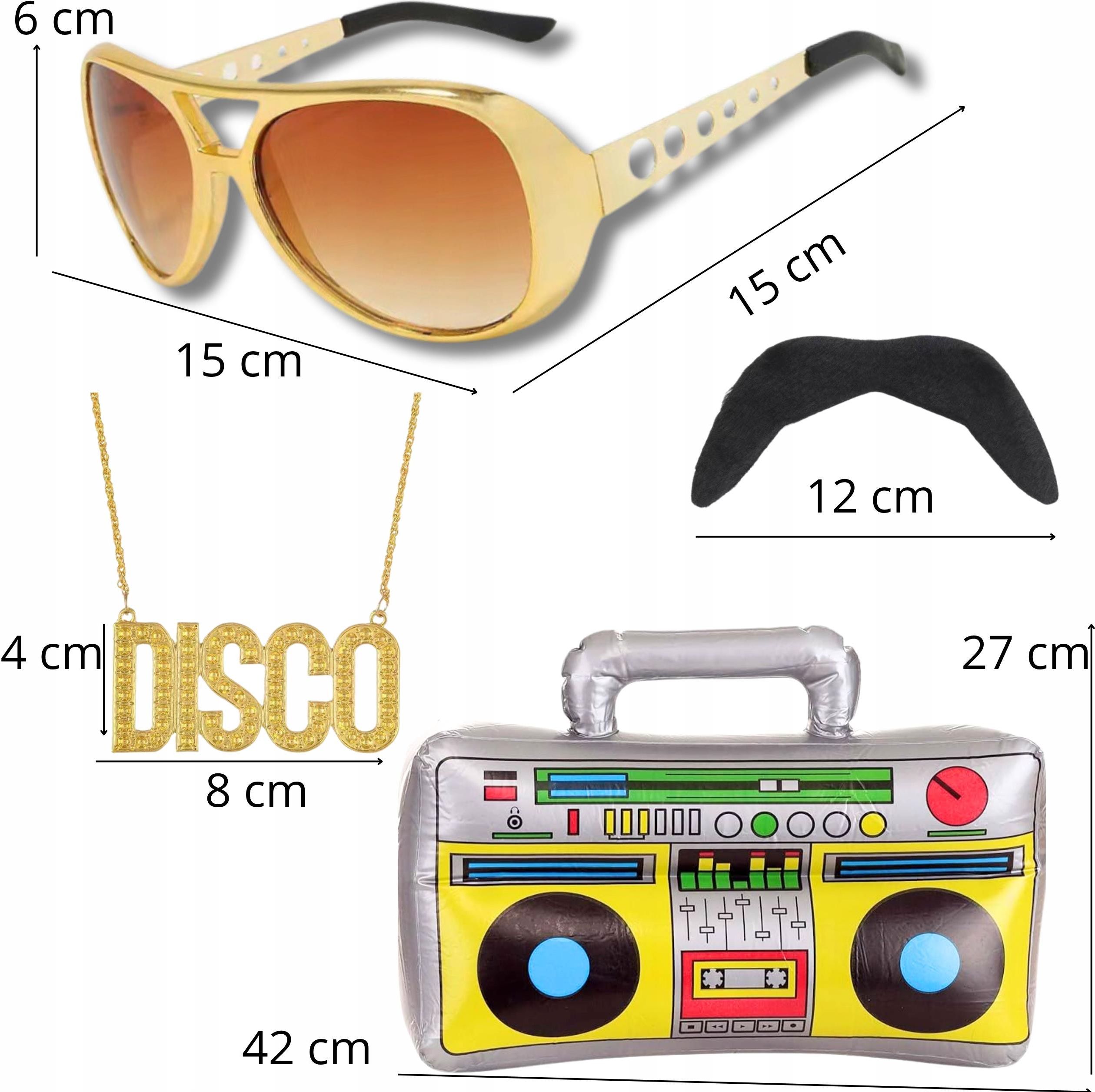 Strój Lata 70 80 90 Dres Retro Disco Dresiarz Przebranie Dance Cnr ...