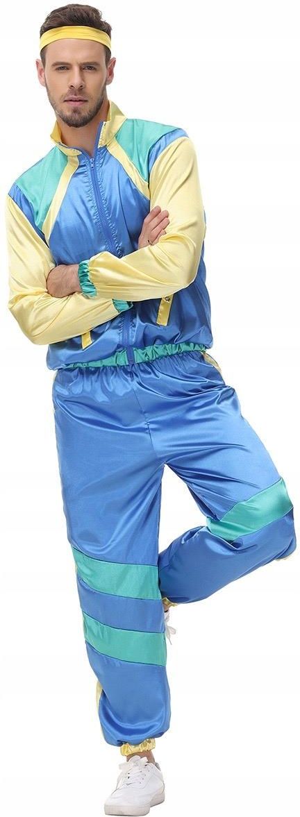 Strój Lata 70 80 90 Dres Retro Disco Dresiarz Przebranie Dance Cnr ...