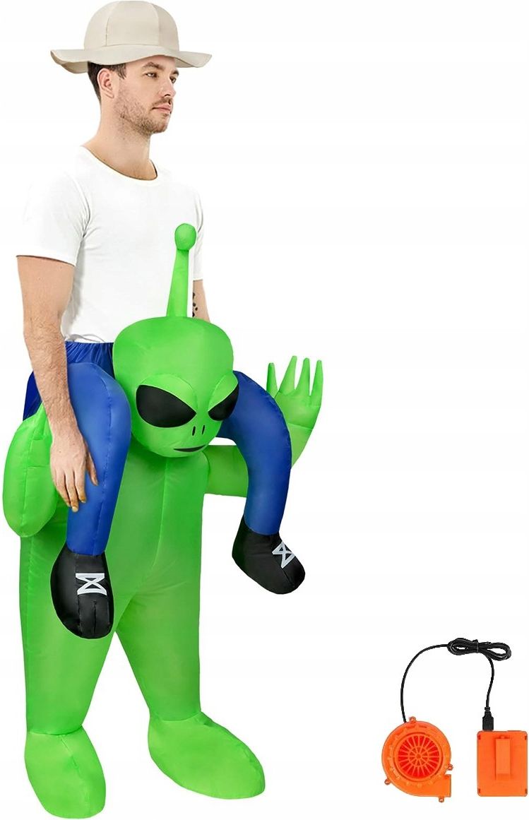 Kostium Dmuchany Ufo Kosmita Nadmuchiwany Alient Przebranie Strój ...