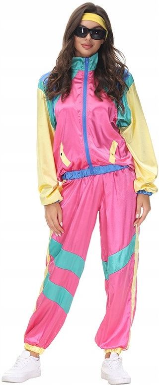 Strój Lata 70 80 90 Dres Retro Disco Dresiarz Przebranie Dance Kk ...