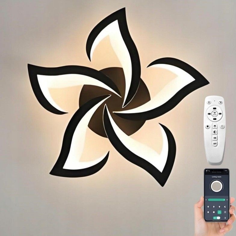 Comely Lampa LED Plafon Lotos Czarny 5-punktowa - Opinie i atrakcyjne ...