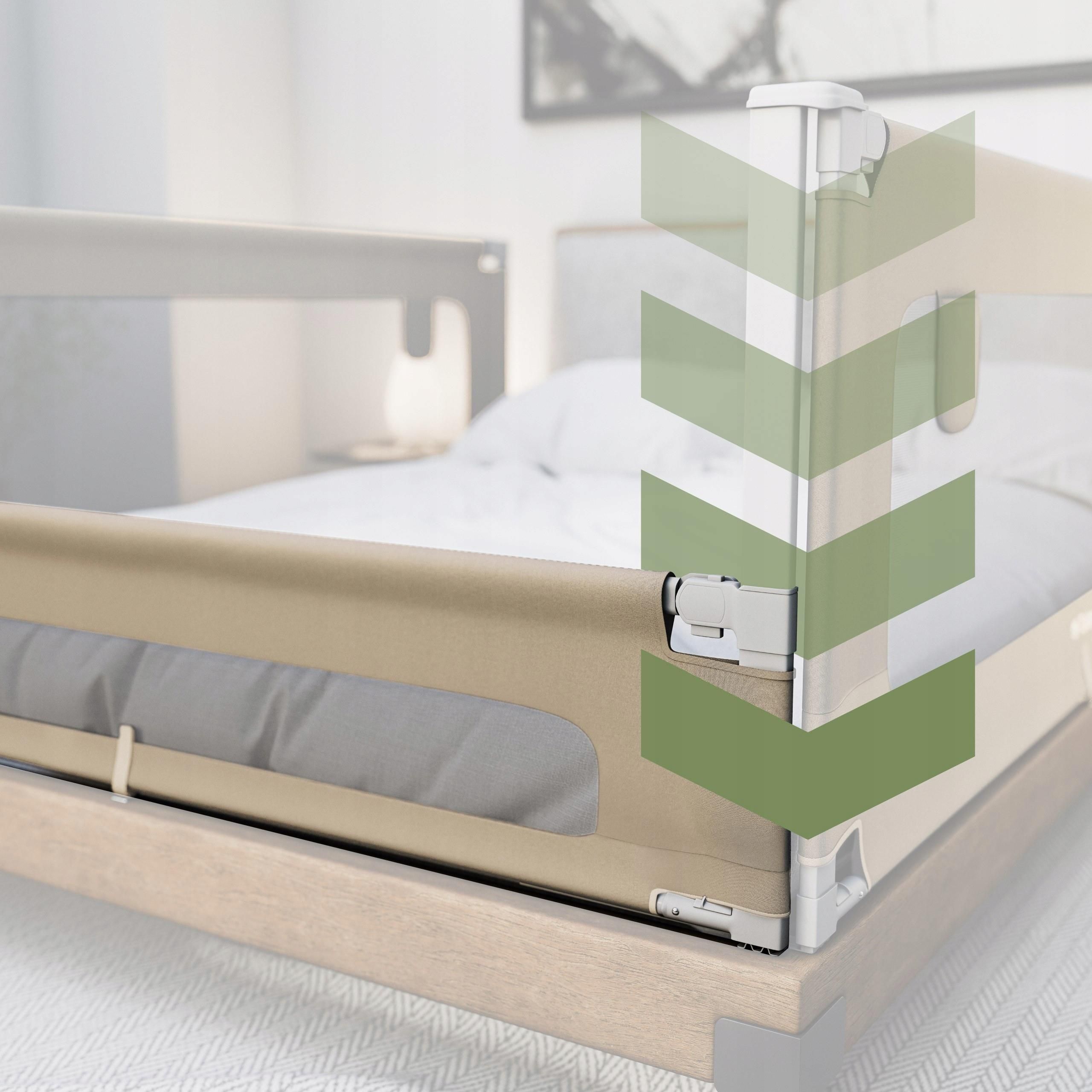 TULANO Barierka Do Łóżka Ochronna Beżowa 140x70 cm TNCOVER44BEIGE ...