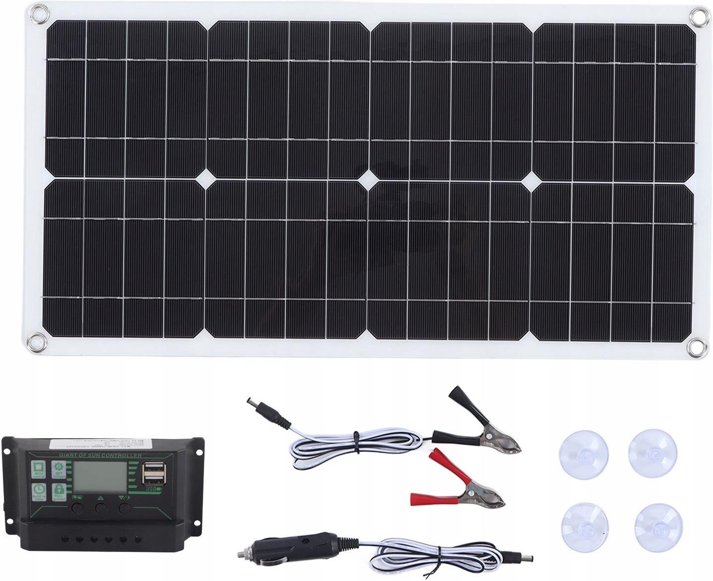 Pakiet solarny Panel Solarny Słoneczny 2xusb 12V 10A 250W - Opinie i ...