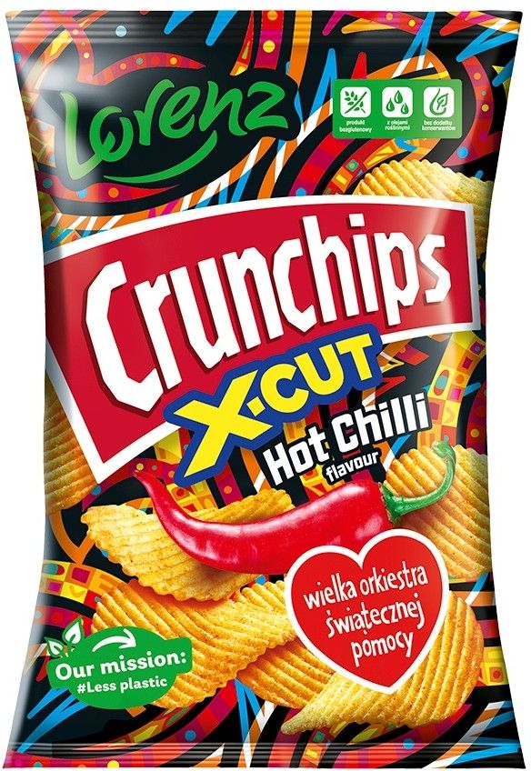 Crunchips Chipsy X-Cut Hot Chilli Wośp 130g - Ceny i opinie - Ceneo.pl