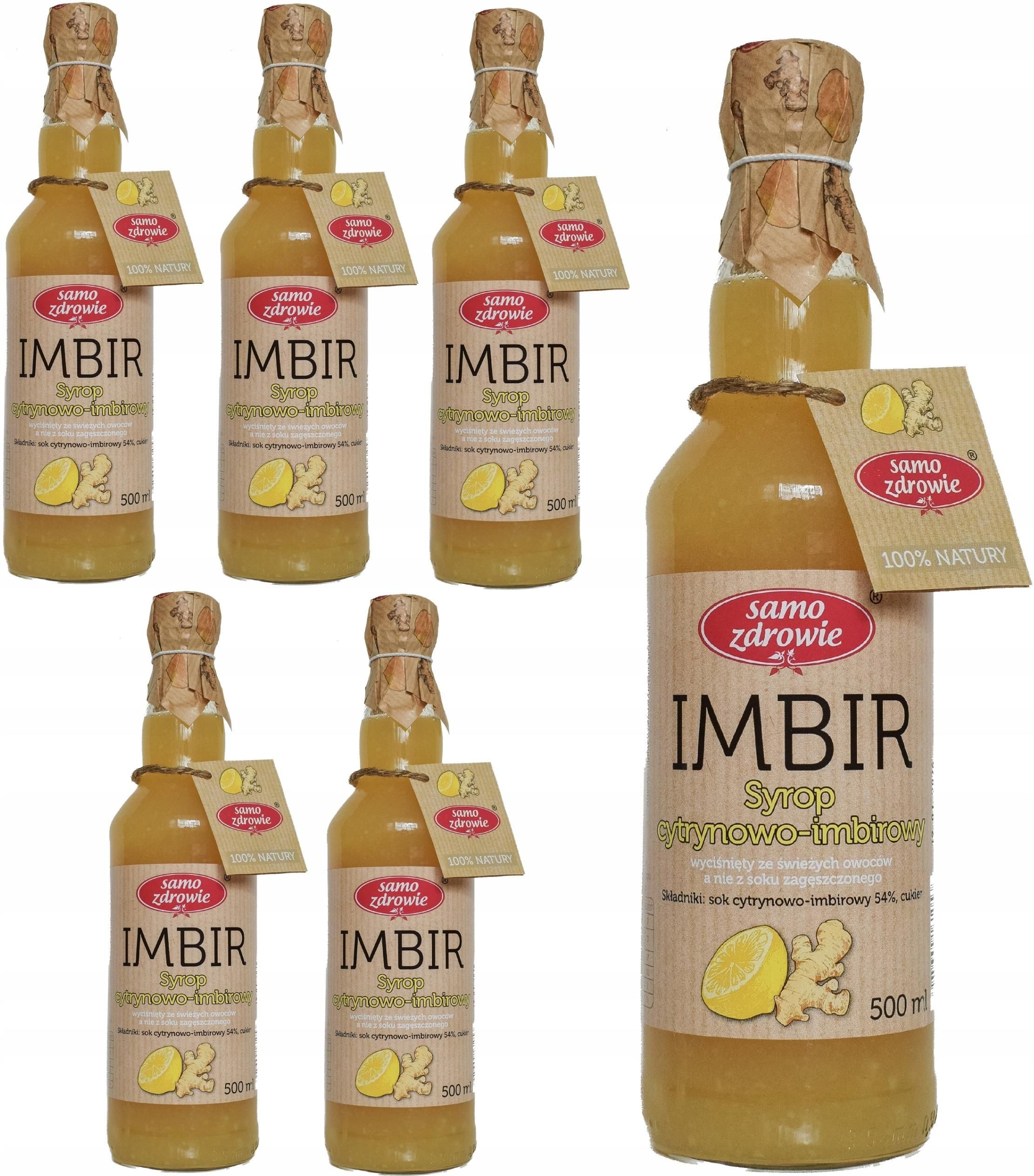 Syrop Cytrynowo Imbirowy 500ml Samo Zdrowie - Ceny i opinie - Ceneo.pl