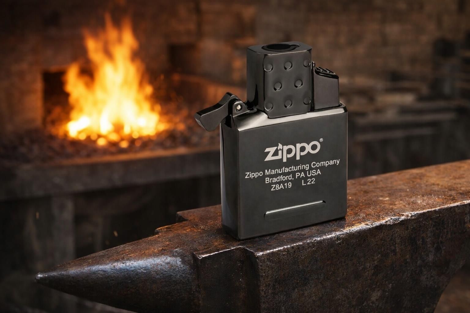 Wkład żarowy wiatroodporny Zippo Insert 1 Jet Black+ gaz Zippo 100ml ...