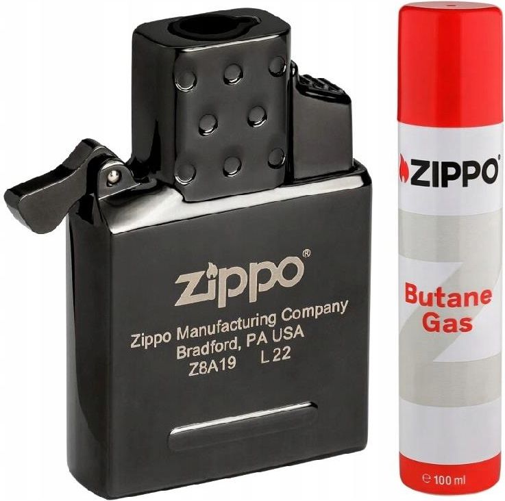 Wkład żarowy wiatroodporny Zippo Insert 1 Jet Black+ gaz Zippo 100ml ...