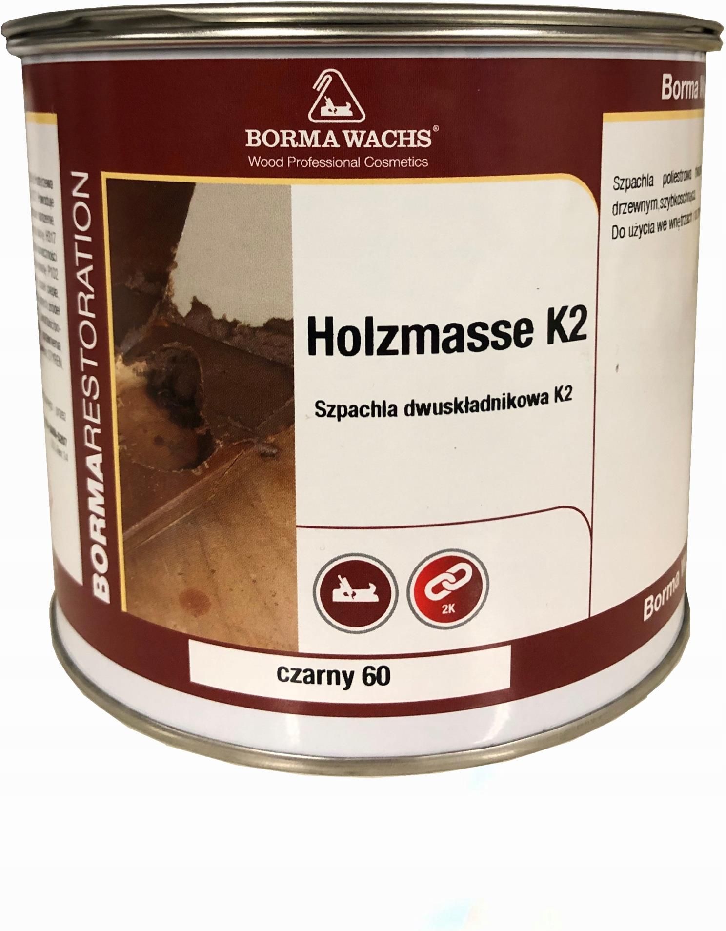 Borma Wachs Szpachla Do Drewna/Holzmasse K2 /750ml/Czarna - Opinie i ...