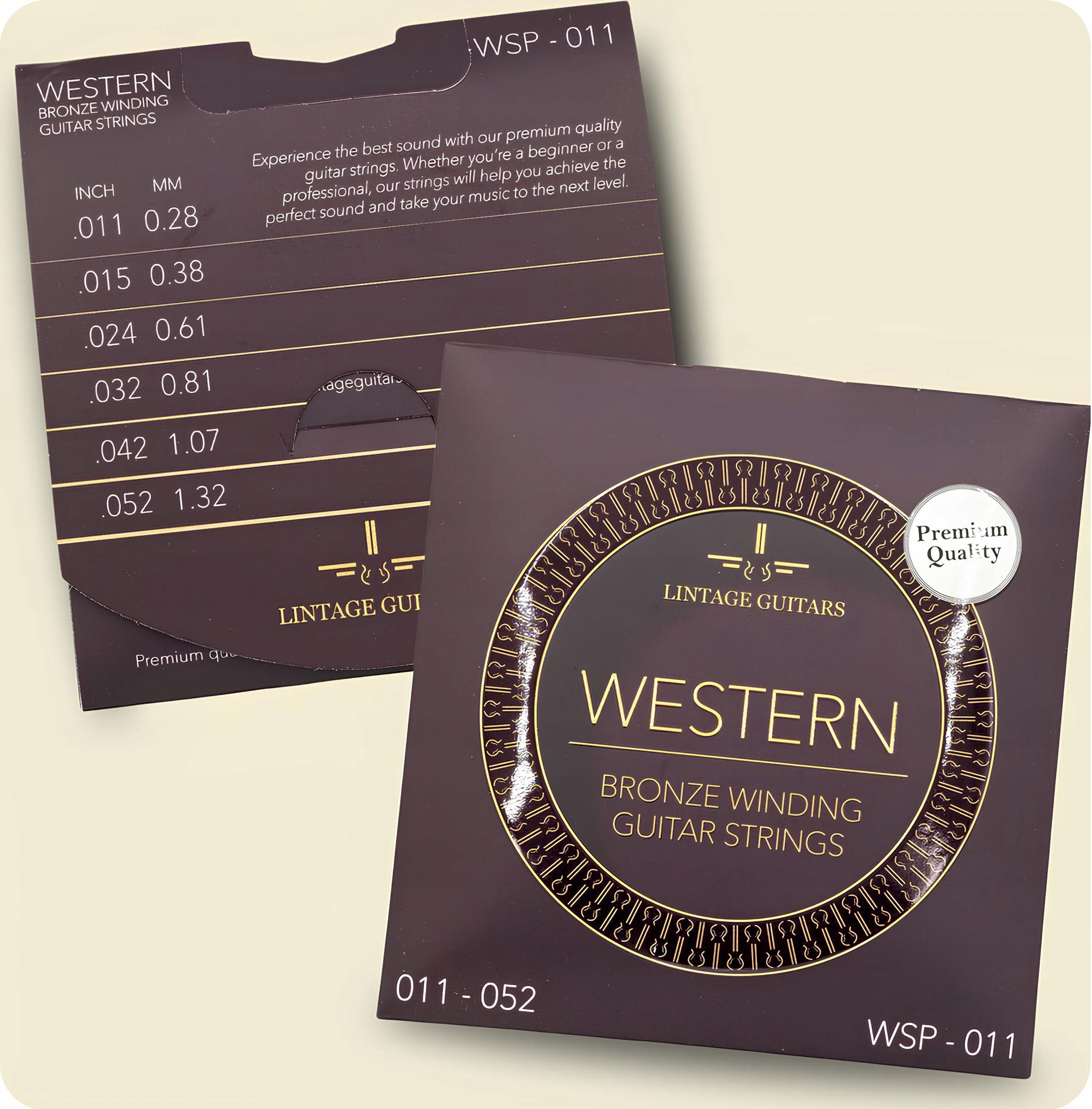 Struna Struny Do Gitary Akustycznej Powlekane WSP-011 3 Kostki ...