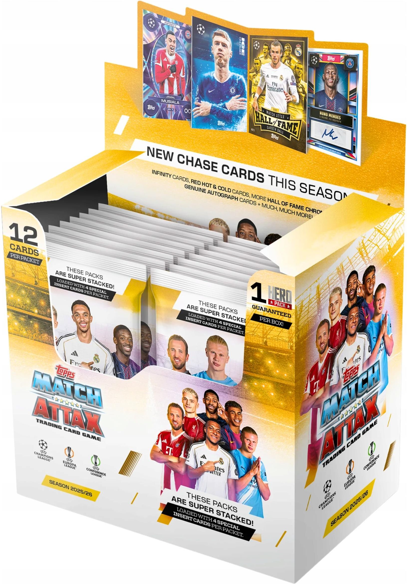 Box Match Attax 2026 Topps Hero Pack Karty Piłkarskie 32 Saszetki 384 ...