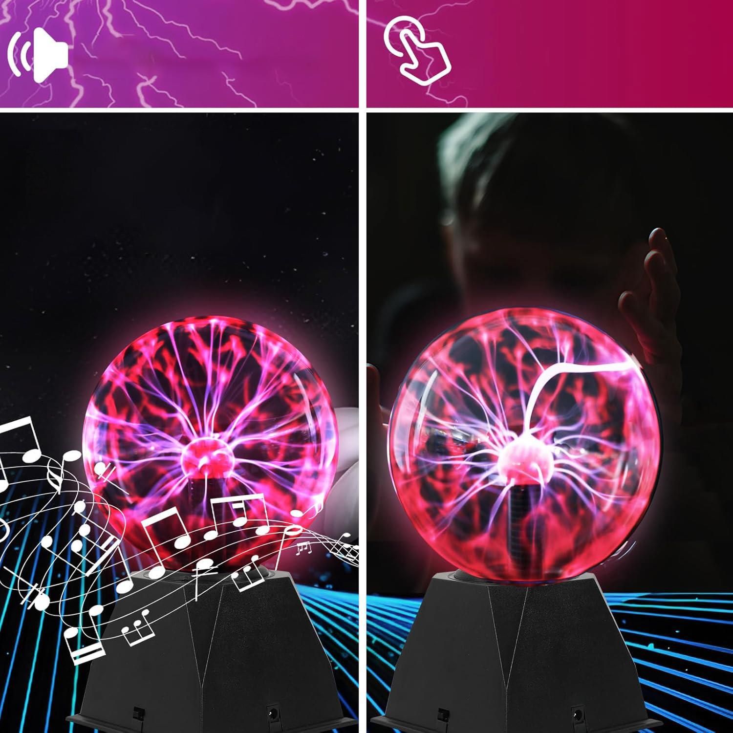 Lampa bez marki MAGICZNA SZKLANA Magiczna Kula Plazmowa bezbarwny ...
