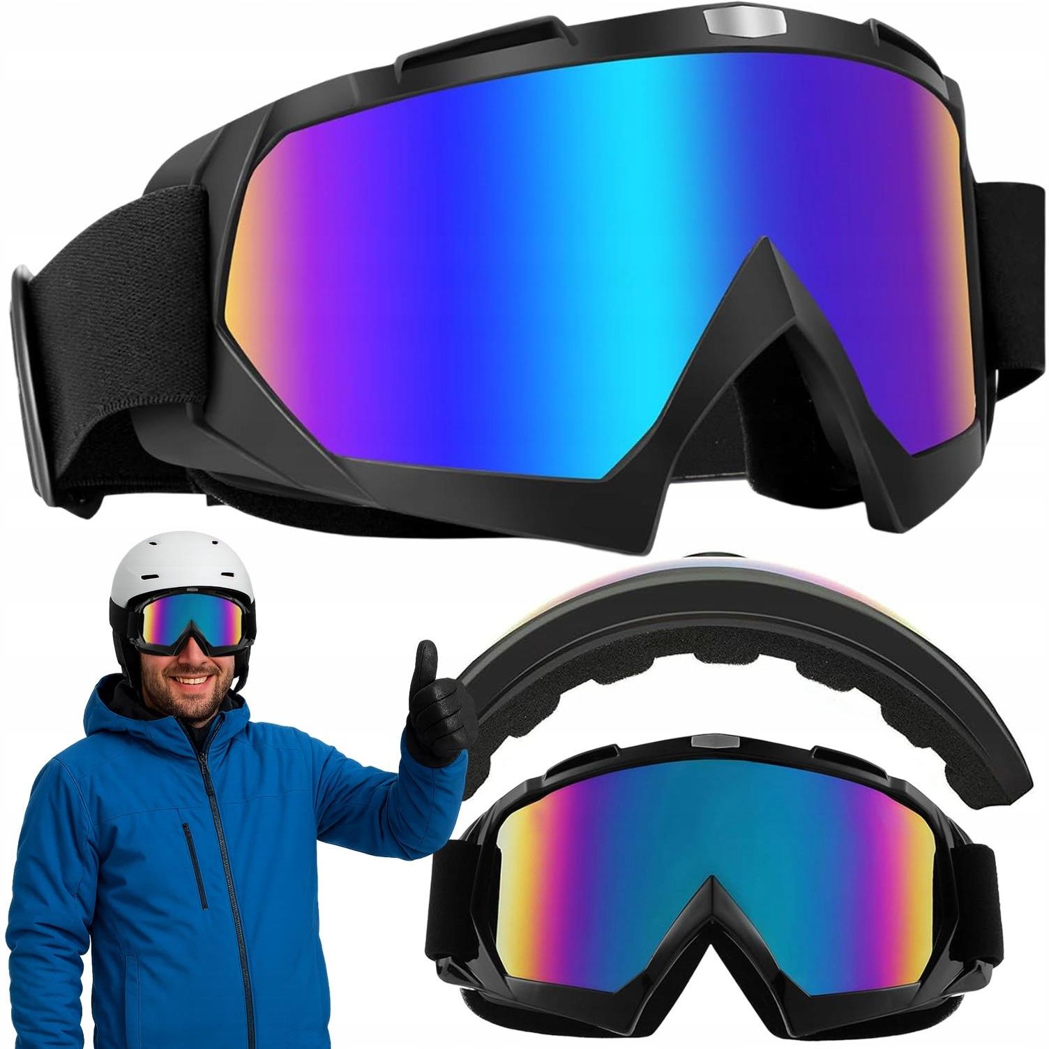 Wilmat Gogle Narciarskie Snowboard Okulary Narty Deska Damskie Męskie ...