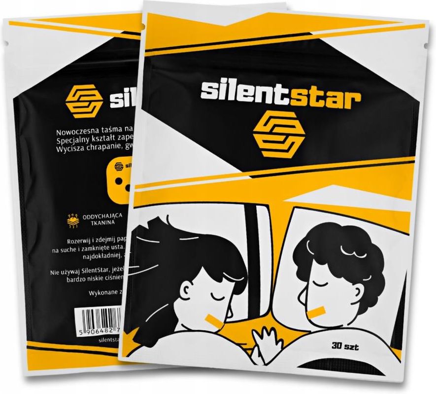 Silentstar Plastry Na Usta Chrapanie Lepszy Sen Taśmy Premium 30szt ...
