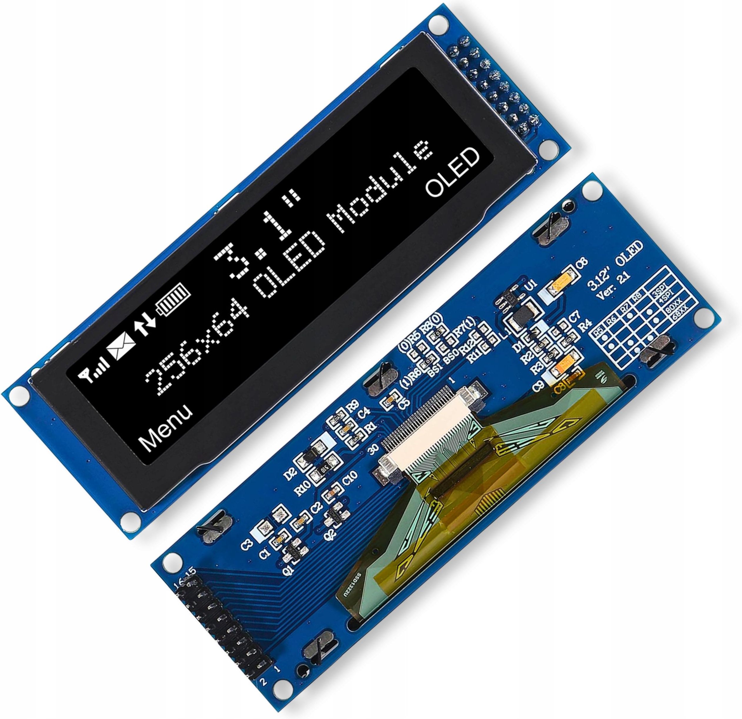 Mikrokontroler Mikrokontroler Mikrobot Biały 3.12 OLED SPI 3-5V SSD1322 ...