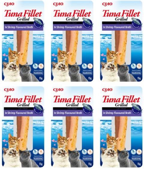 Karma Inaba Tuna Fillet in Shrimp Broth 6x15g - Ceny i opinie - Ceneo.pl