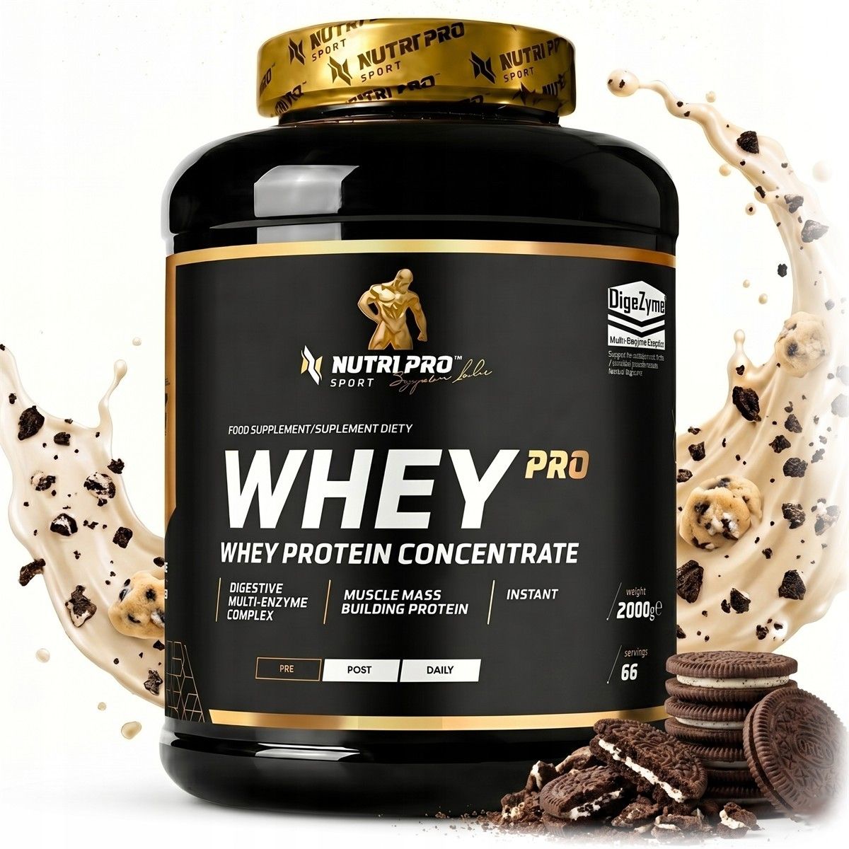 Odżywka białkowa Nutri Pro Sport Whey Pro WPC Digezyme 2000g - Ceny i ...
