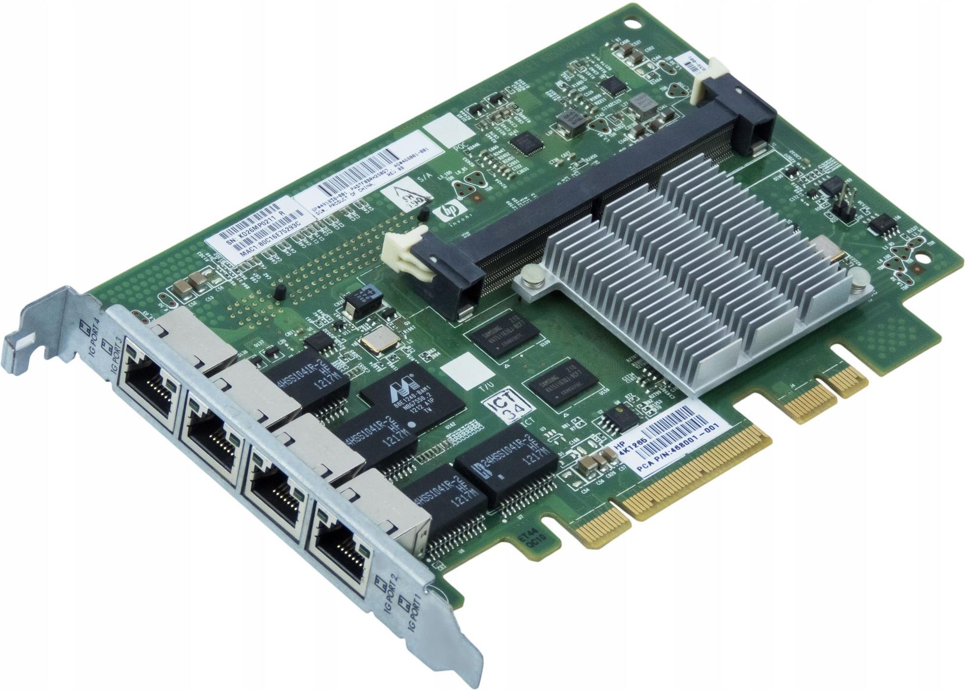 Karta sieciowa Karta sieciowa Hp NC375i Quad Port Nic Adapter PCIe x8 ...