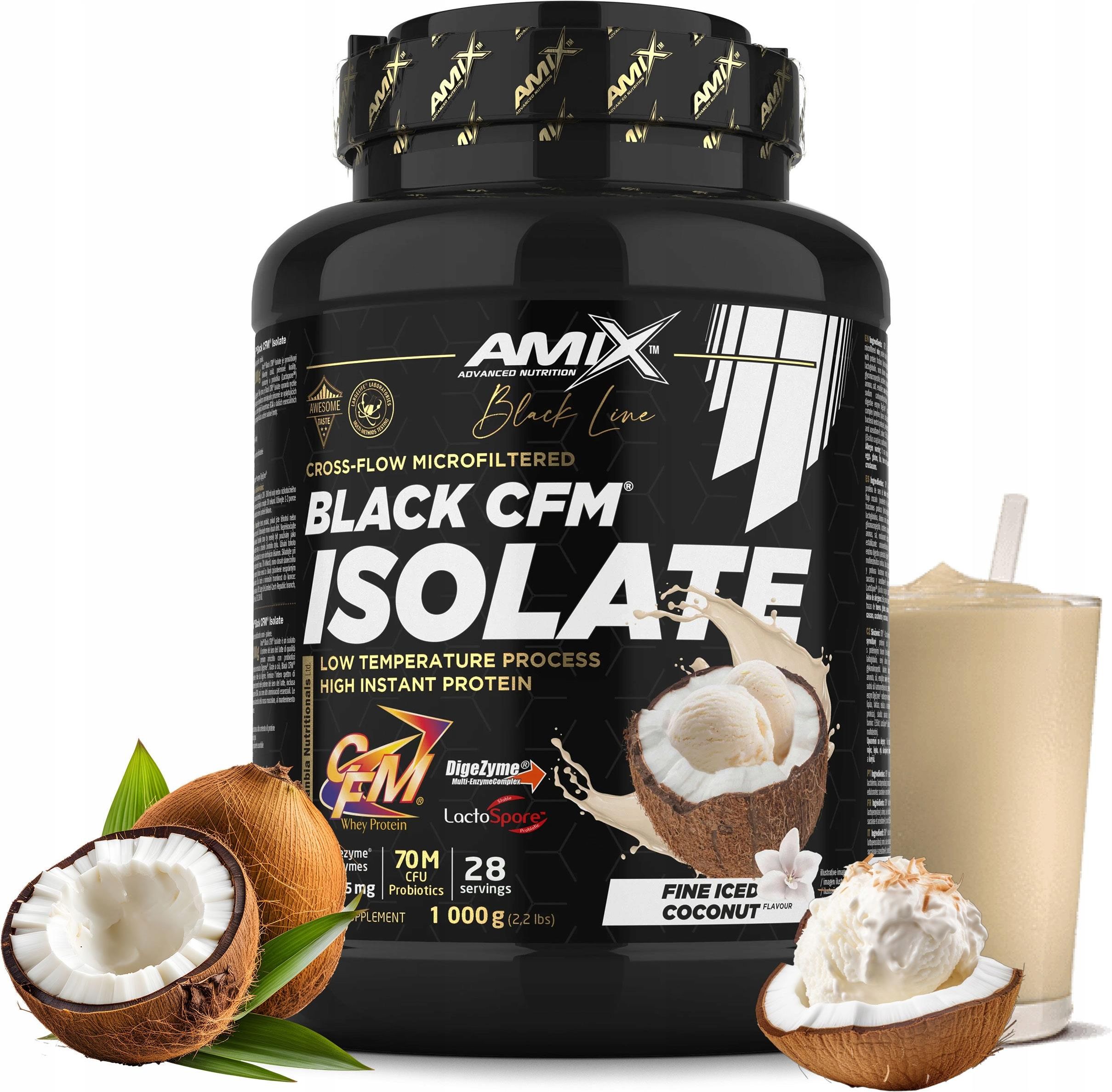 Odżywka białkowa Amix Black CFM Isolate 1000g - Ceny i opinie - Ceneo.pl