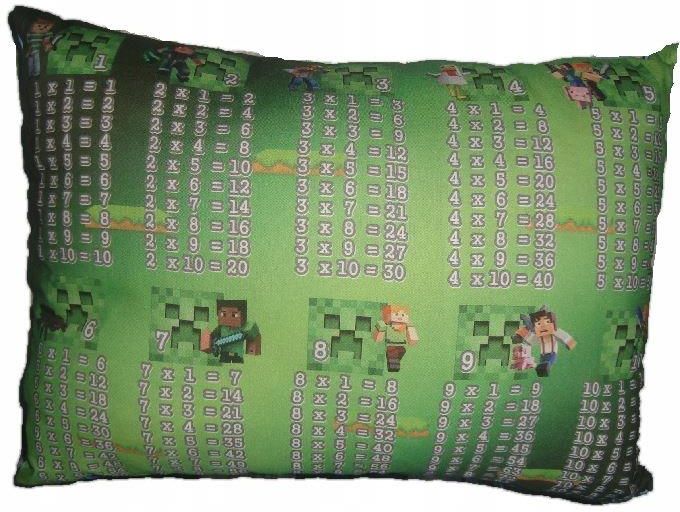 Poduszka Tabliczka Mnożenia z Minky Minecraft 46x33 cm - Opinie i ...