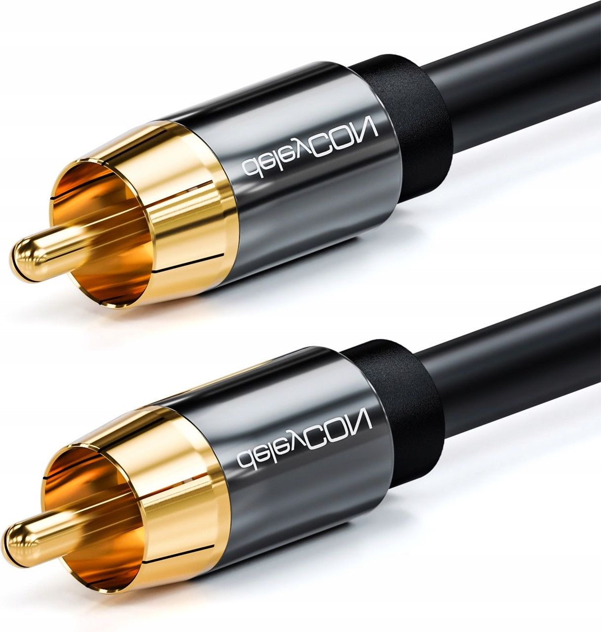 Deleycon Kabel Do Subwoofer 5M Koncentryczny Rca Złocone Złącza ...