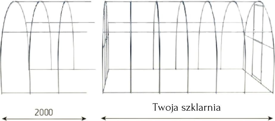 Wydłużenie szklarni Estreya o 2m Poliwęglan 4 mm - Ceny i opinie - Ceneo.pl
