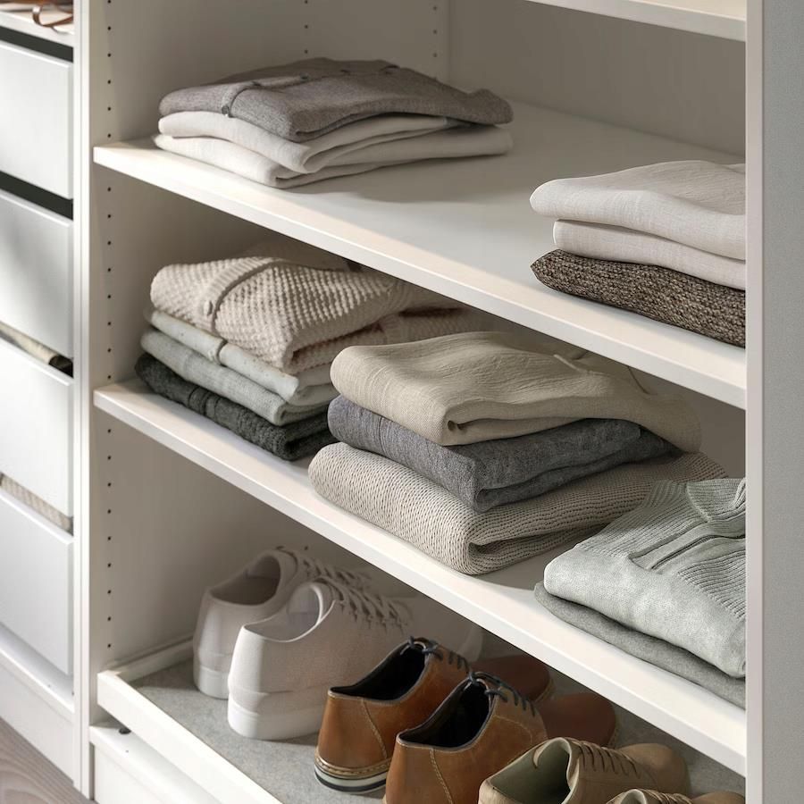 IKEA Szafa Przesuwna PAX Hasvik 200x236.4x66 cm Biały Połysk ...