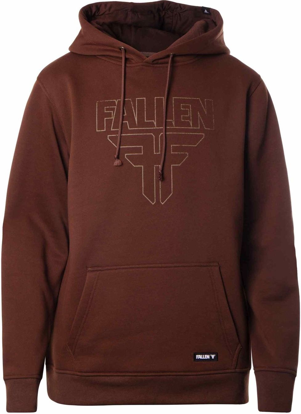 Bluza FALLEN - Insignia Hoodie Brown Light Brown (BROWN/LIGHT BROWN ...