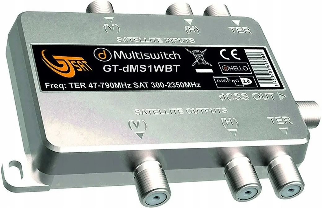 Multiswitch Wide Band na Unicable II 24xUB Canal+ Polsat Box GT-SAT GT ...