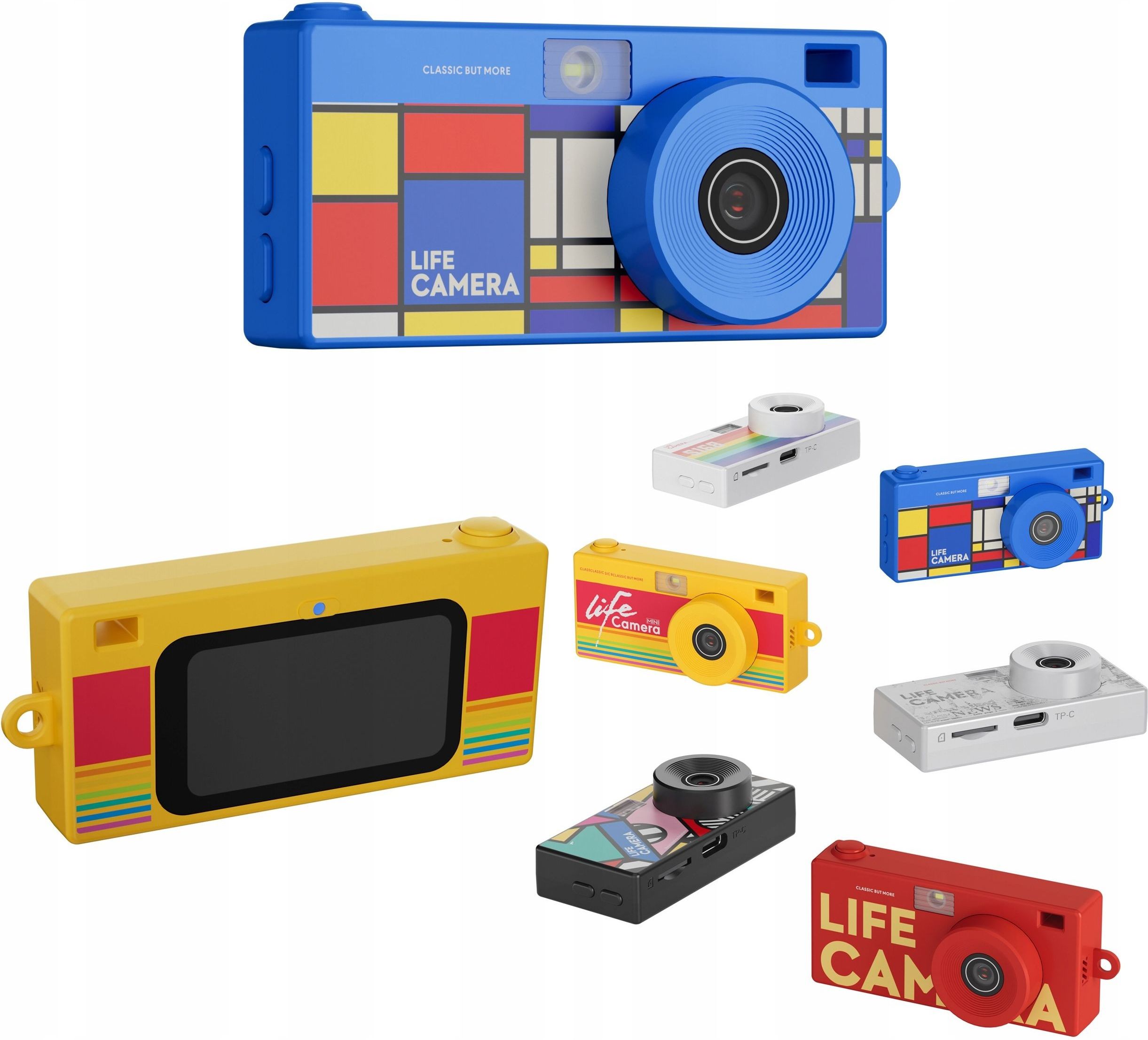 Aparat cyfrowy Mini aparat kamera RETRO Video 2K Wisiorek Breloczek ...