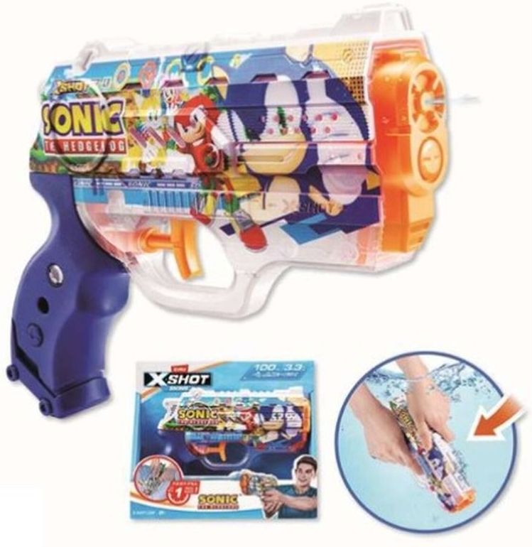 Water Pistol Zuru X-Shot Nano Skins Sonic S2450116 - Ceny i opinie ...