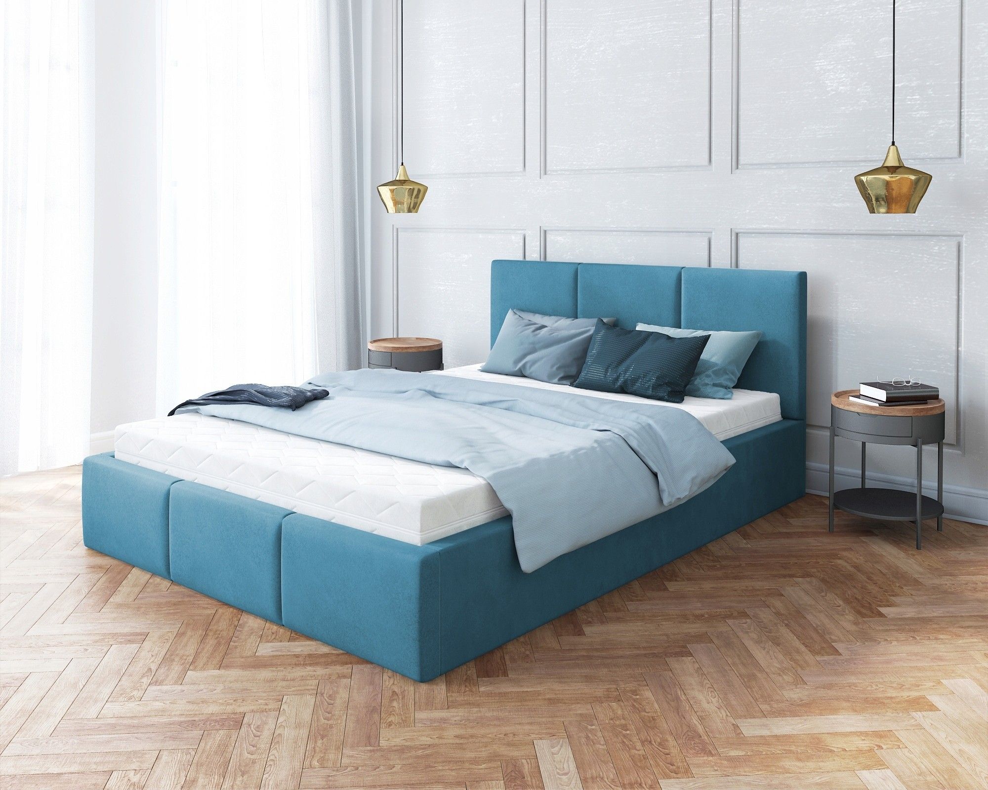 Śpijzdrowo Łóżko Amber Stelaż Pojemnik Materac Modena 180x200 ...