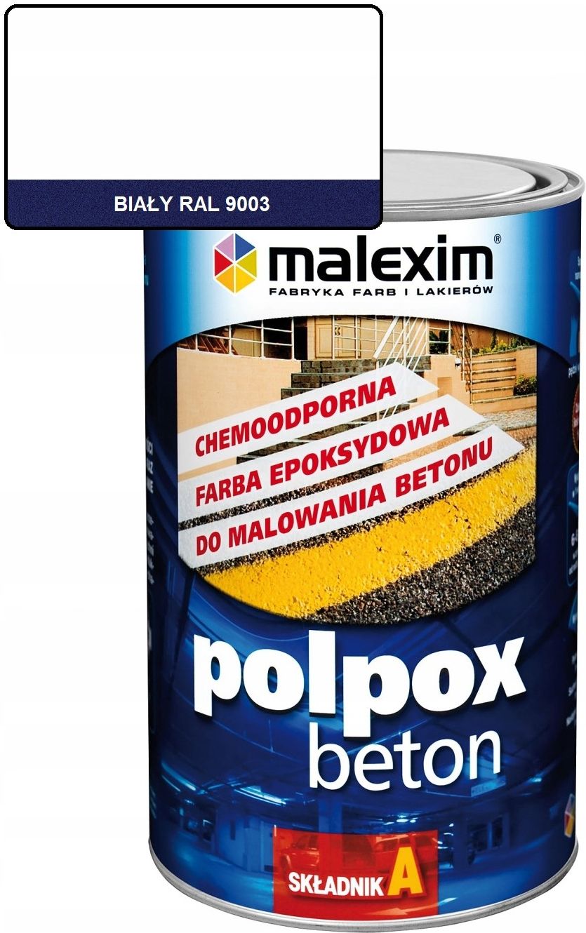 Farba Malexim Polpox Epoksydowa Biały RAL 9003 Połysk 10 l - Opinie i ...