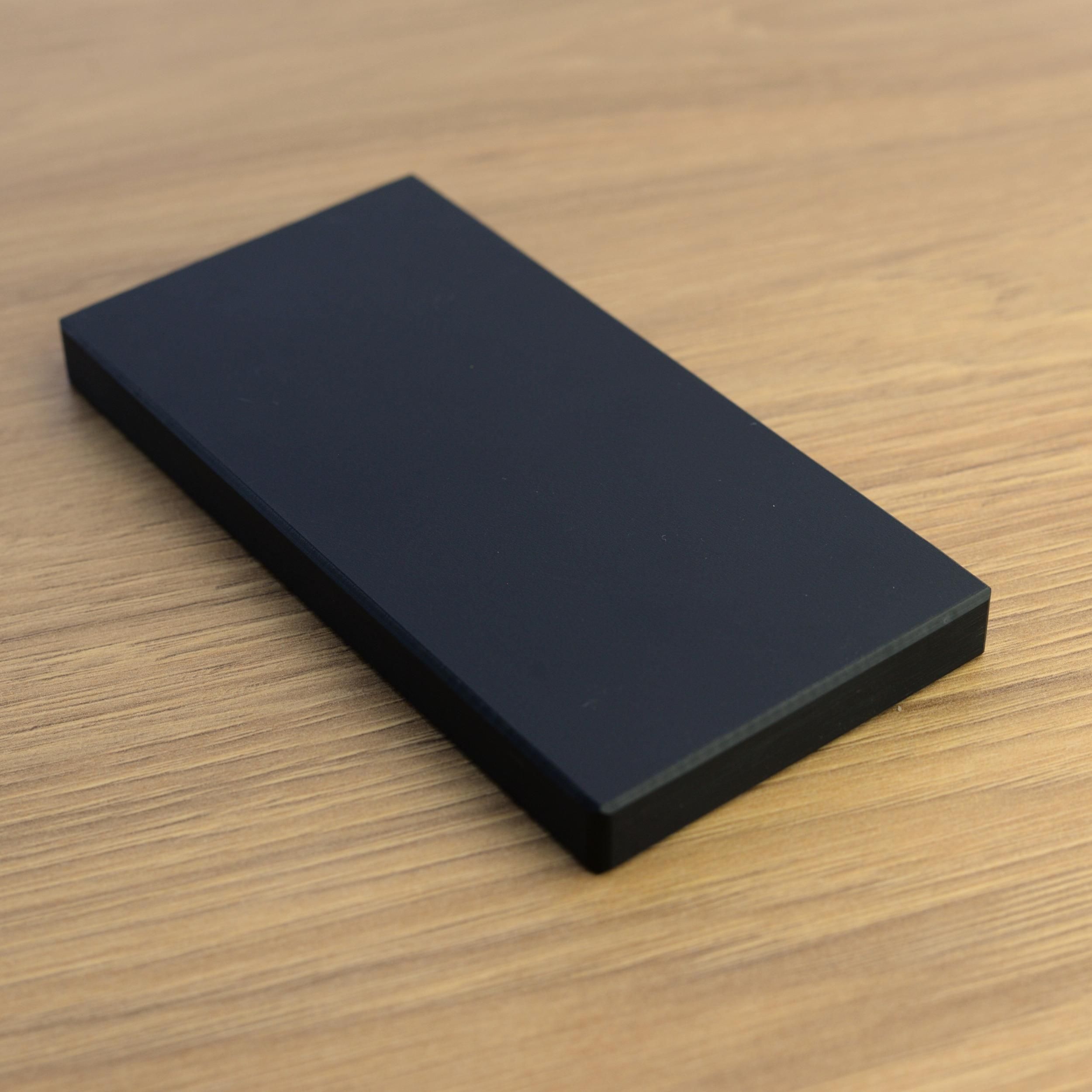 KOLM Blat łazienkowy HPL do szafki 60cm 61×50cm Black Mat (0190AF ...