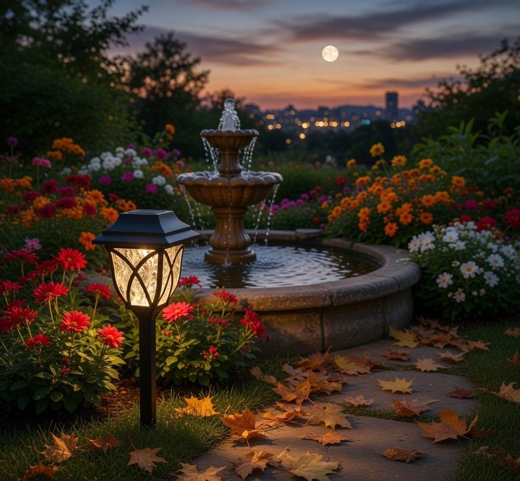 Solar Powered LED Outdoor Garden Lights 2 Pack – Waterproof Decorative ...