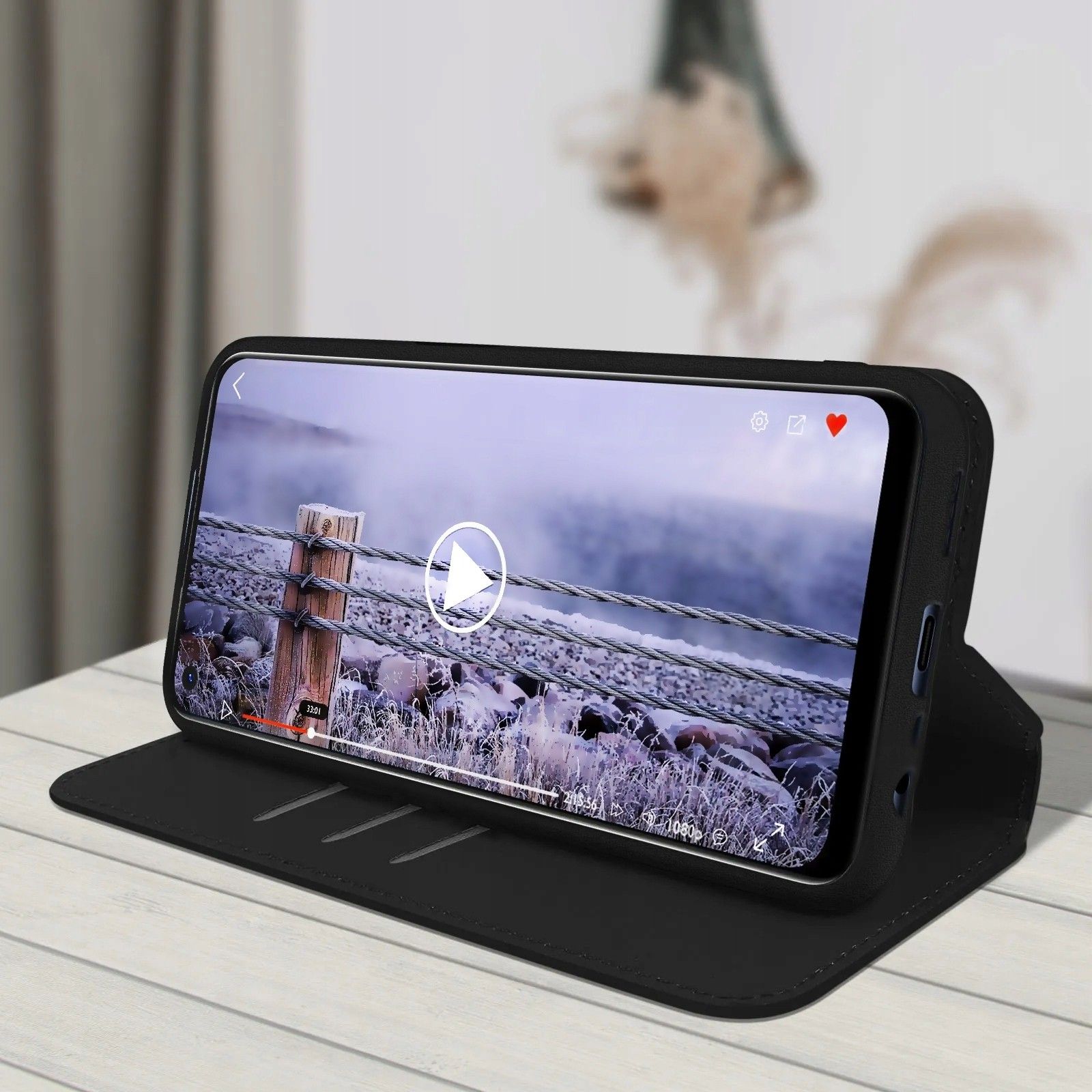 Sasal Etui Skórzane Portfel Magnetyczne 2X Szkło Premium Do Samsung S26 ...