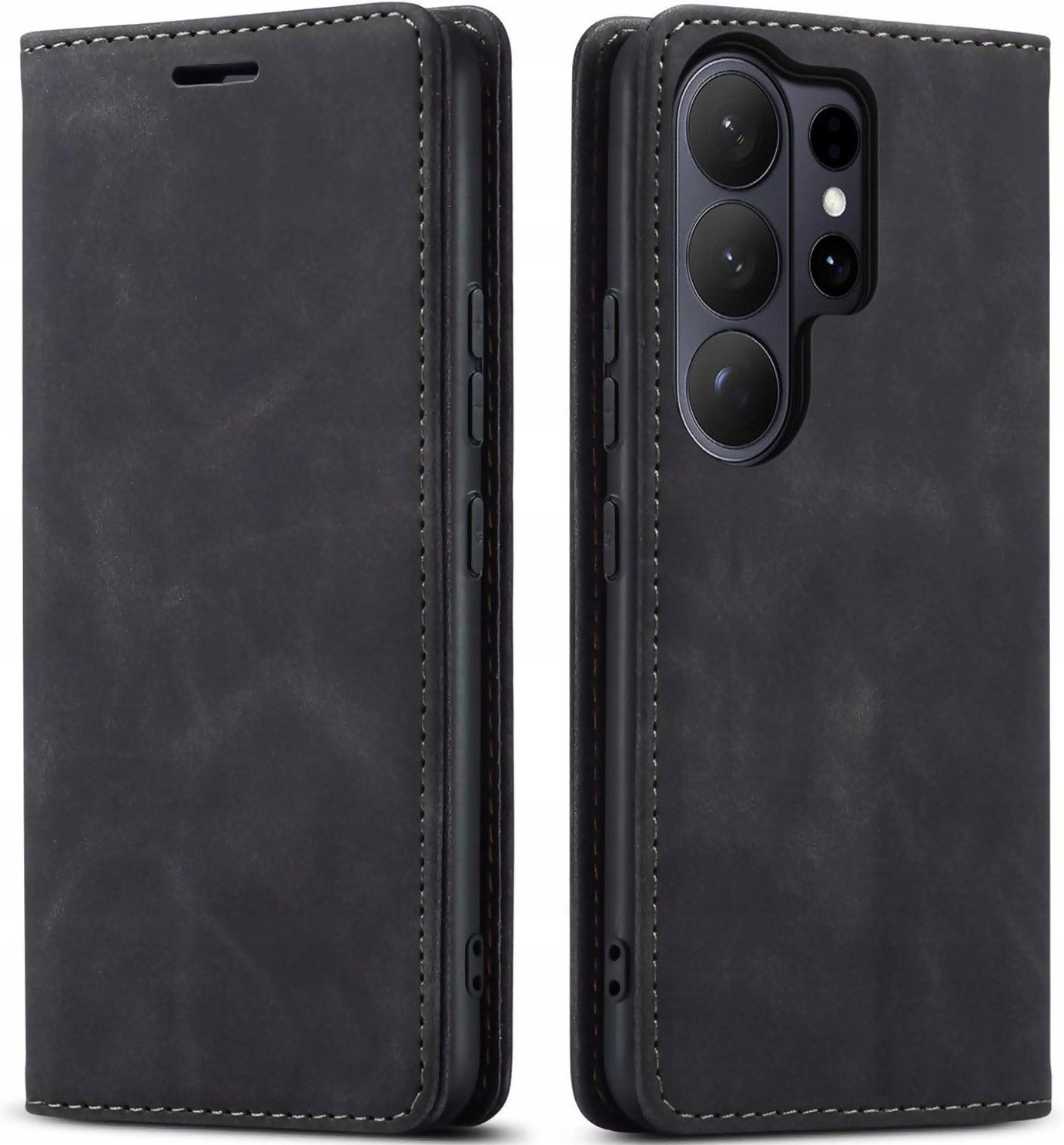 Sasal Etui Skórzane Portfel Magnetyczne 2X Szkło Premium Do Samsung S26 ...