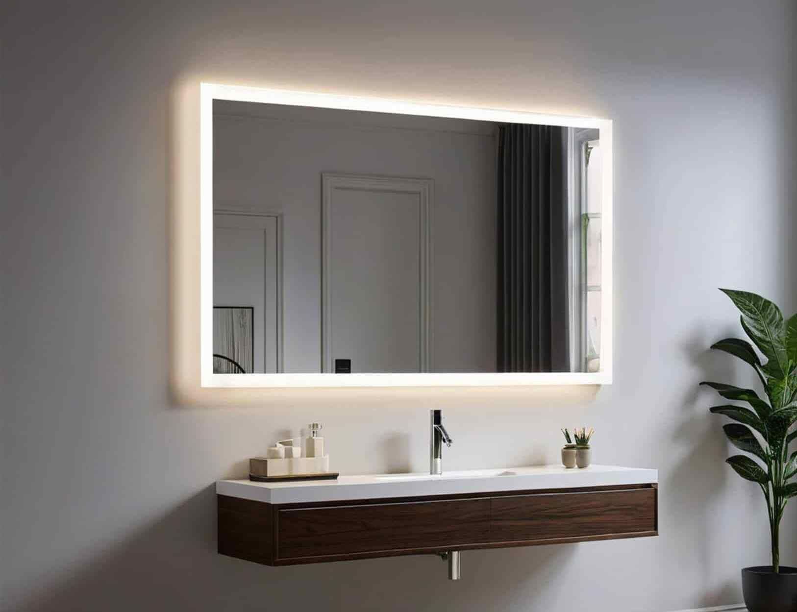 Lustro JADEIT 180 x 90 cm podświetlane na baterie - Opinie i atrakcyjne ...