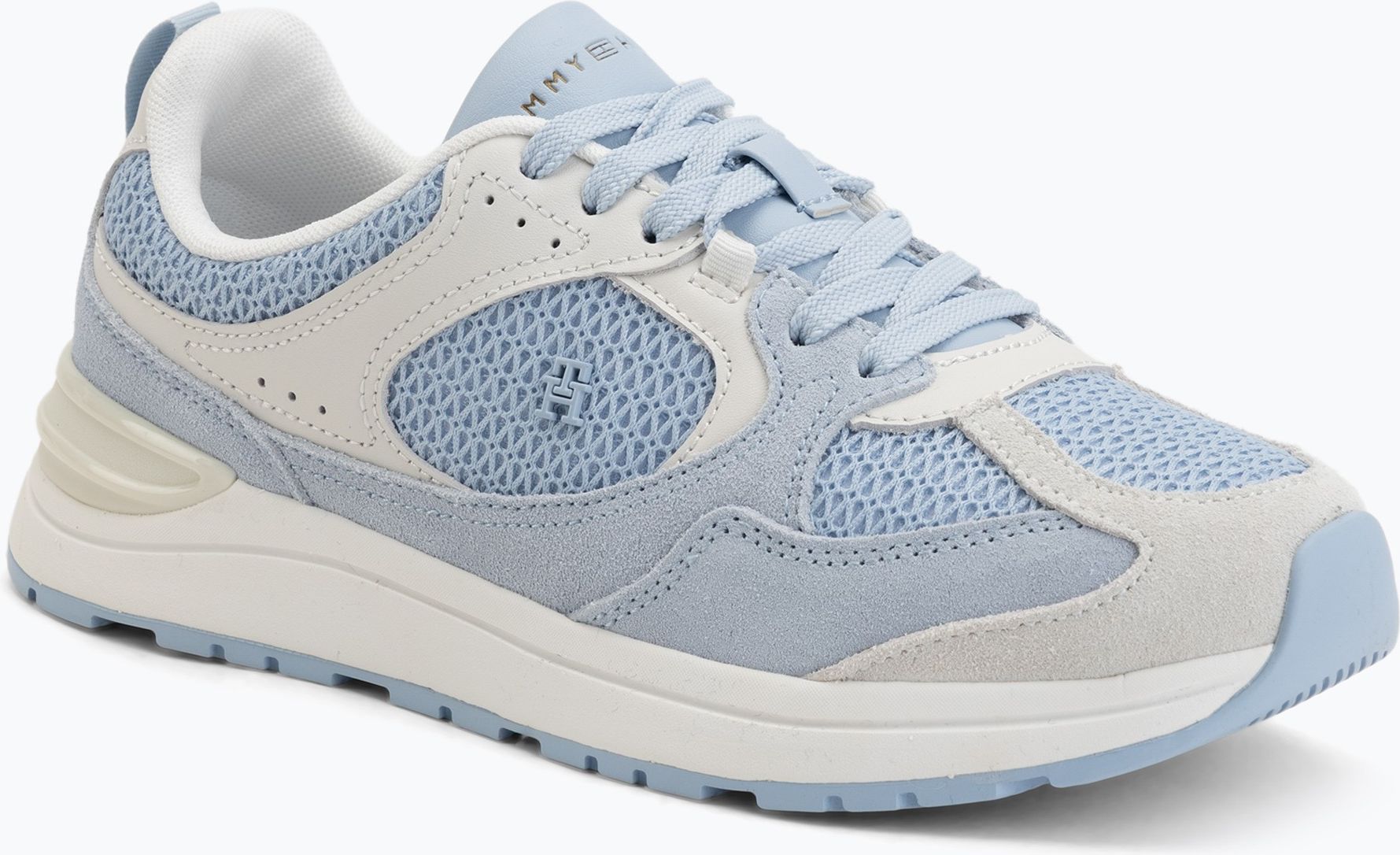Buty damskie Tommy Hilfiger Mix Material Runner brezzy blue/ecru - Ceny ...