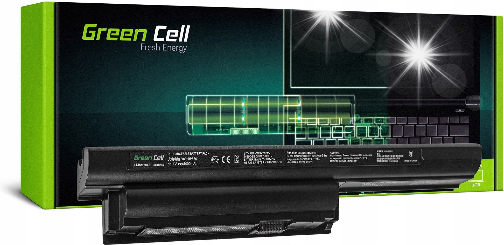 Bateria do laptopa Bateria do laptopa Green cell Sony Vaio PCG-61714M ...