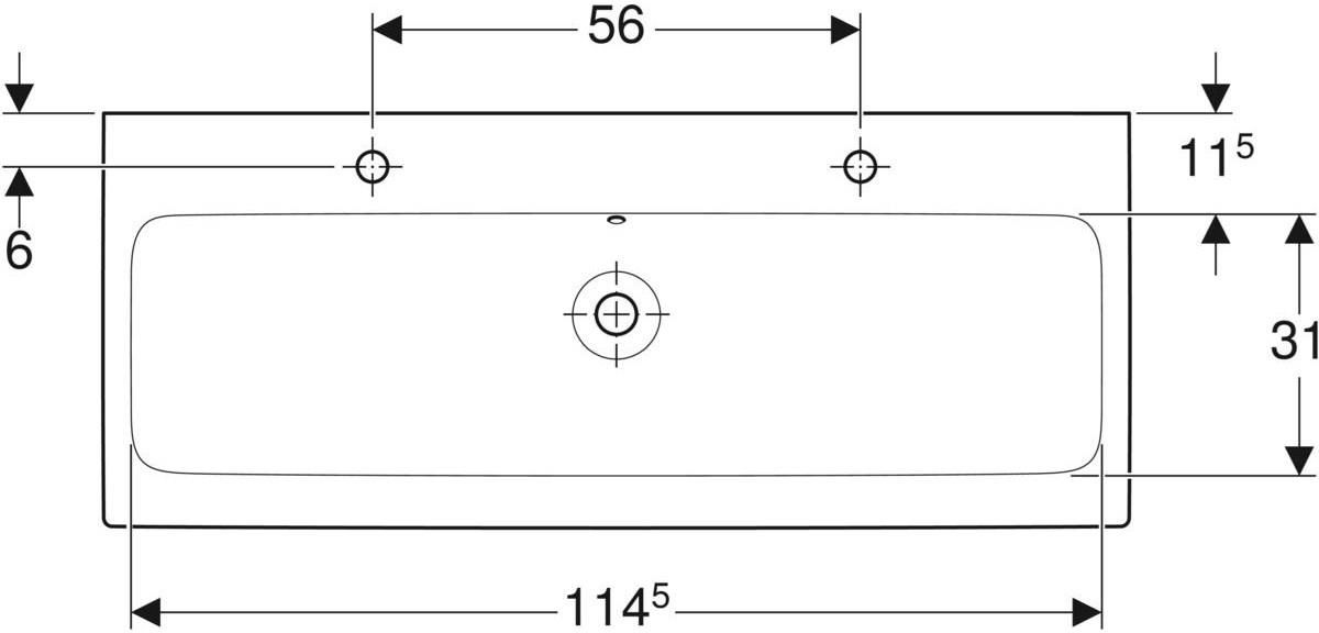 Umywalka Geberit iCon 120x48,5cm 124020000 - Opinie i ceny na Ceneo.pl
